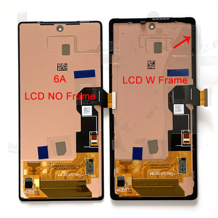 Original Display For Google Pixel 6A GX7AS LCD Display Screen Frame ...