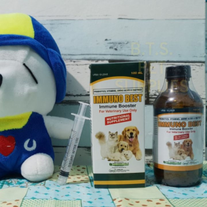 Immuno Best Probiotic and Multivitamins for Dogs and Cats (100ml ...