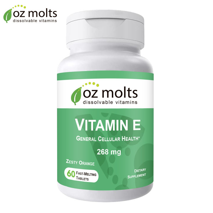 Ozmolts Vitamin E Chewables to Prevent Skin Aging Enhance Cell Vitality ...