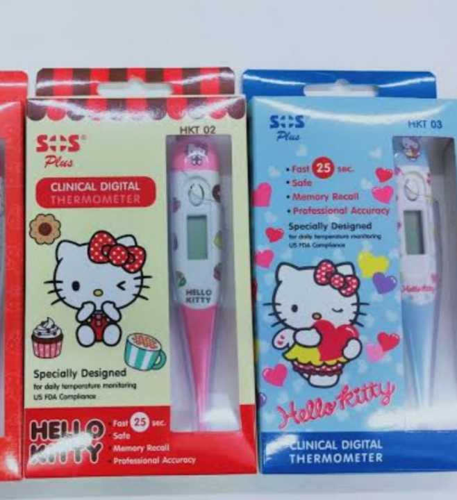 SOS Plus Clinical Digital Thermometer Hello Kitty เอสโอเอส ใช้ง่าย ...