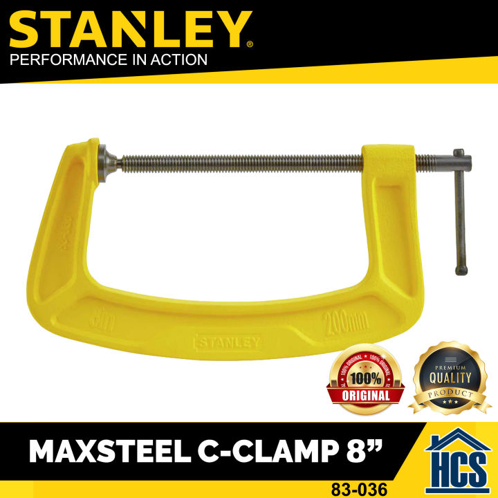 Stanley Maxsteel C-Clamp 8 Inch (83-036) | Lazada PH