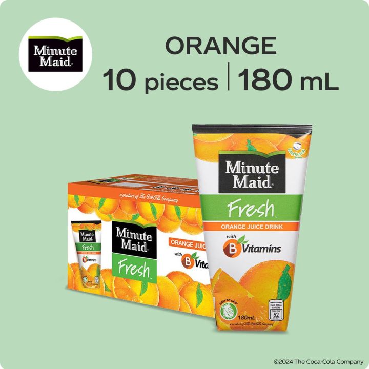 Minute Maid Fresh Orange 180ml - Pack of 10 | Lazada PH