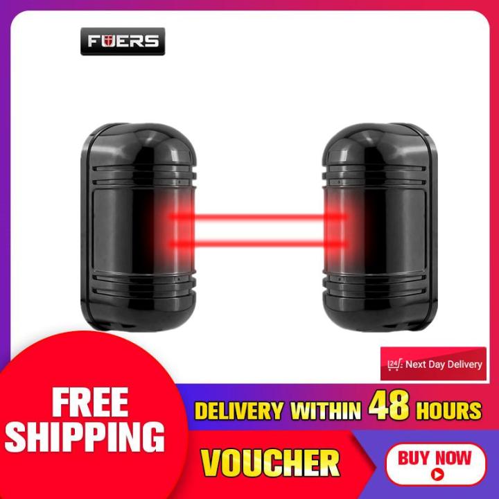Wired Active Infrared Alarm Intrusion Detector Dual Beam Sensor 100M ...
