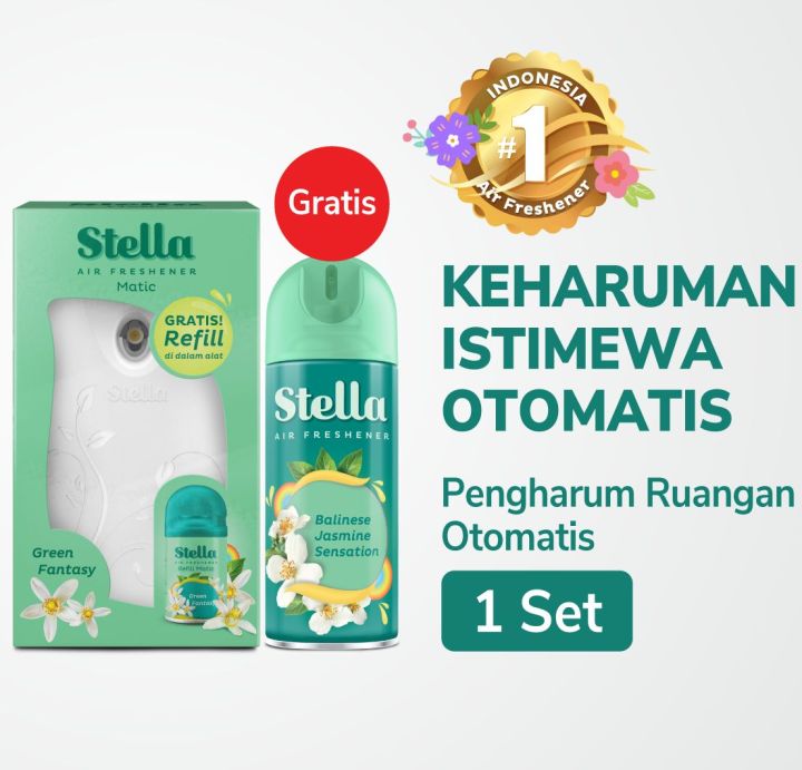 [ALAT FREE 1 REFILL] Stella Matic Box Set - Pengharum Pewangi Ruangan ...