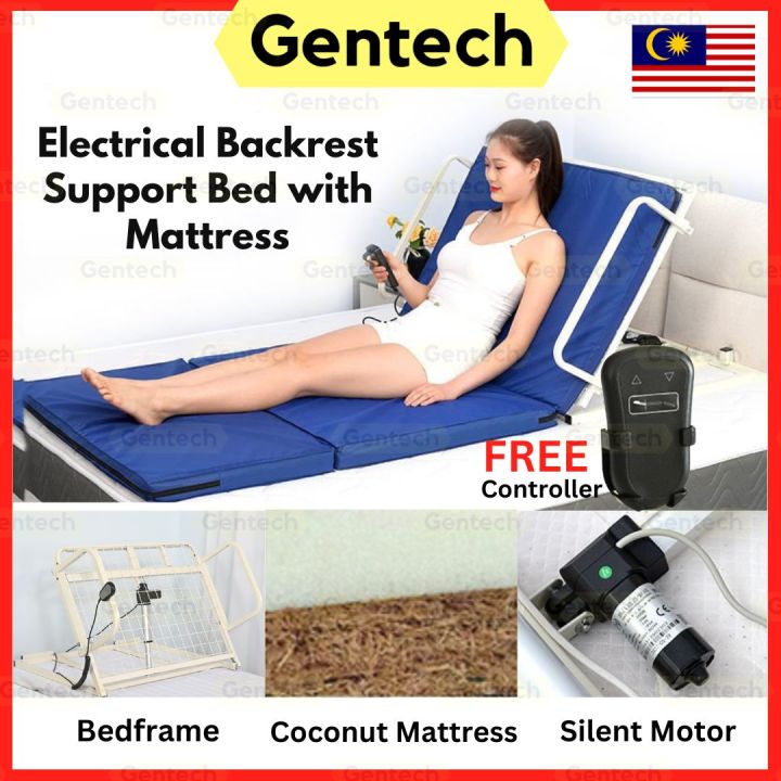 Automatic Foldable Backrest Adjustable Support Bed + Coil and Sponge ...