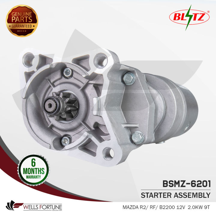 MAZDA R2 / RF/ B2200 12V / 9T / 2.0KW BLITZ STARTER ASSEMBLY (1 PC ...