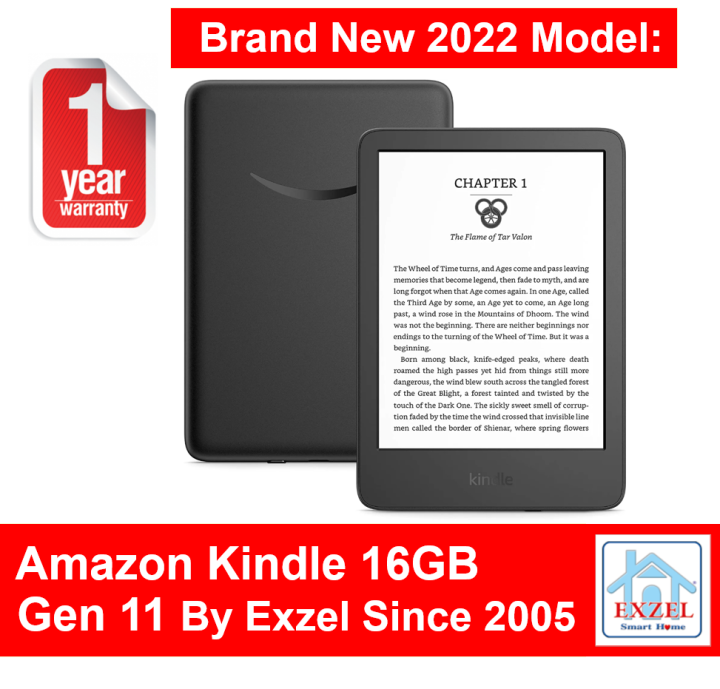 Amazon Kindle 2022 Release - Gen 11 - 13 Month Warranty - 16GB US Version - Ebook Reader Fast ...