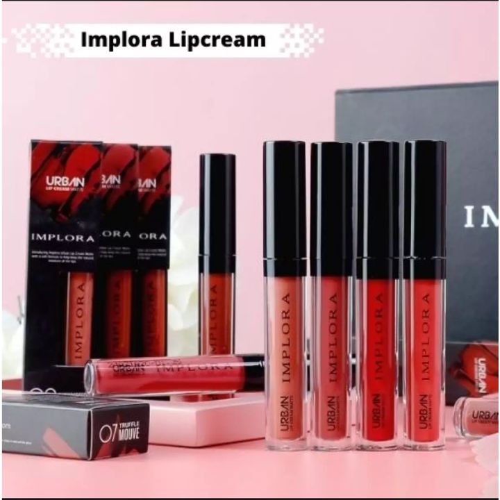 Implora Urban Lip Cream Matte Lipstik Tahan Lama Anti Air 24 Jam ...