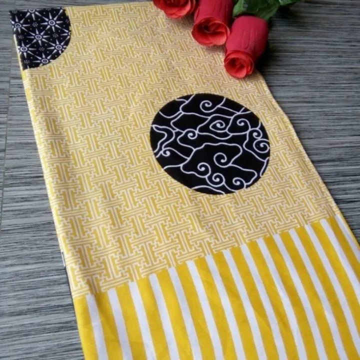 Kain batik motif bulat mega mendung variasi warna cantik 2mx1m | Lazada ...