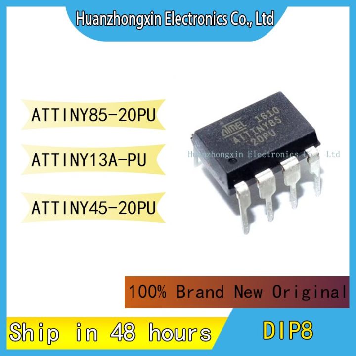ATTINY85-20PU ATTINY13A-PU ATTINY45-20PU MCU Chip DIP8 ไมโคร ...