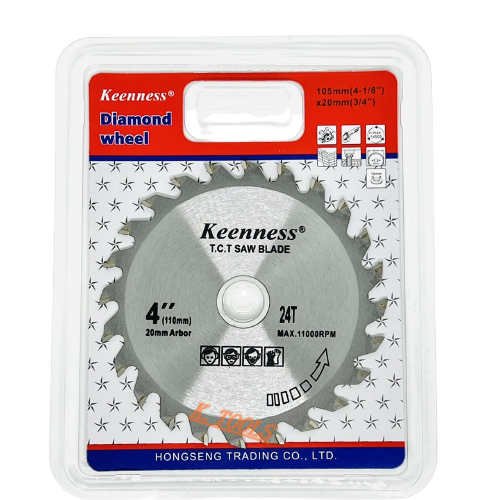 ใบเลื่อยวงเดือน ใบเลื่อยตัดไม้ ใบตัดไม้ Keenness ขนาด 4 นิ้ว 24T 30T ใบวงเดือน | Lazada.co.th