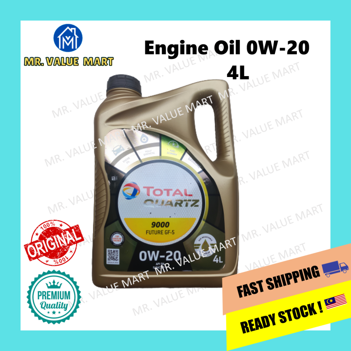 TOTAL QUARTZ 9000 ENGINE OIL 0W-20 (4L) | Lazada