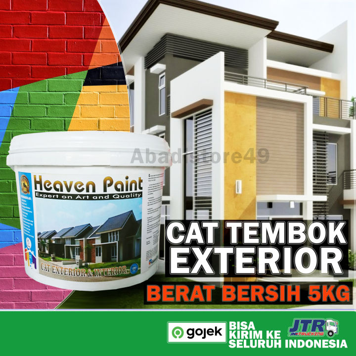 CAT TEMBOK EKSTERIOR 5 KG, BISA COD - UNTUK EXTERIOR DAN INTERIOR ...