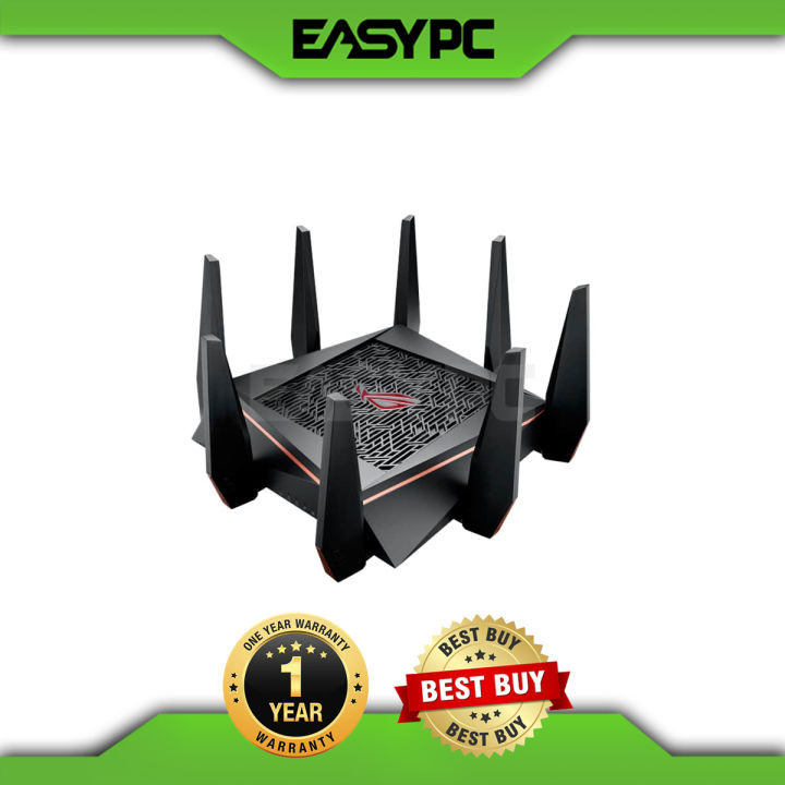 Asus ROG Rapture GT-AC5300 AC5300 Tri-Band Gigabit Wireless Gaming ...