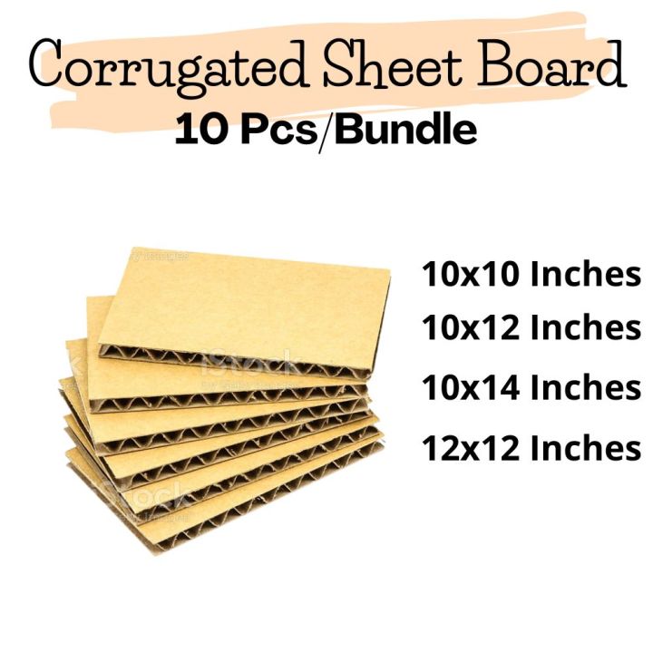 Corrugated Board Sheet (10 Pcs) | Padded Carton | Lazada PH
