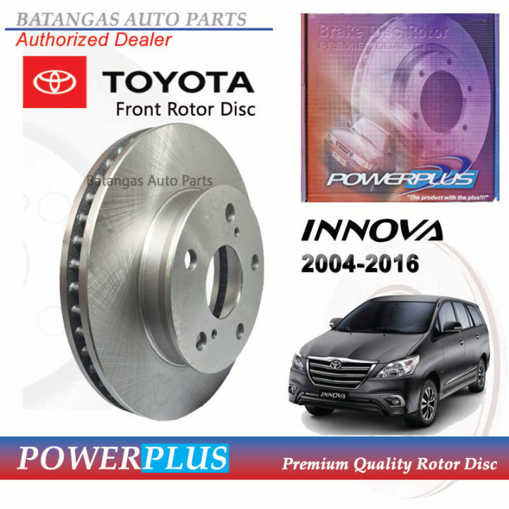 Rotor Disc Front Toyota Innova 2004-2015 Powerplus | Lazada PH