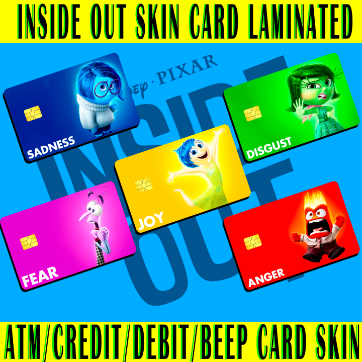 INSIDE OUT - ATM/CREDIT/DEBIT/BEEP SKIN CARD STICKER LAMINATED ANTI ...