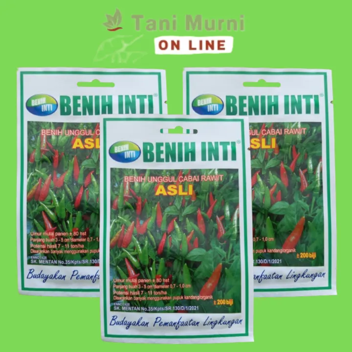 Benih Cabai Rawit Unggul ASLI Benih Inti 200 biji | Lazada Indonesia