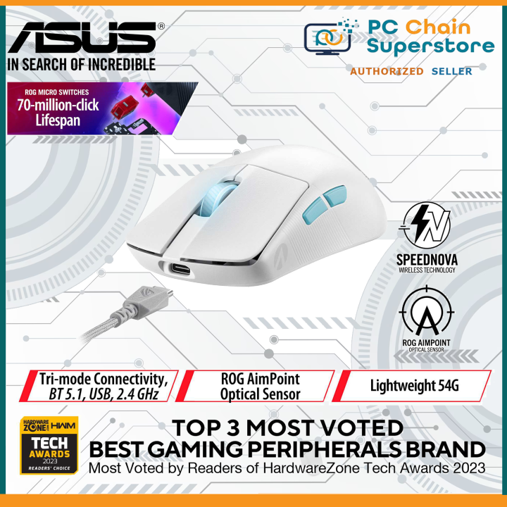 Asus ROG Harpe Ace Aim Lab Edition Wireless Gaming Mouse - 54 g ...
