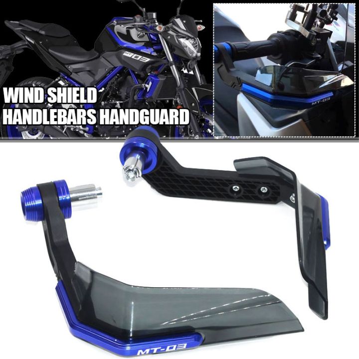 For YAMAHA MT03 MT-03 MT 03 Motorcycle Handguard Brush Bar Hand Guard ...