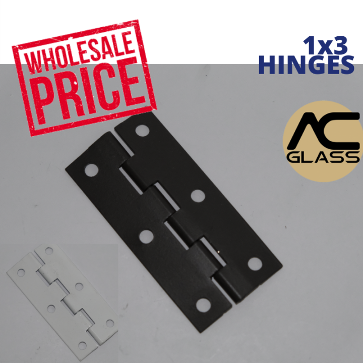 AC GLASS: 1x3 HINGES (1 piece) | Lazada PH