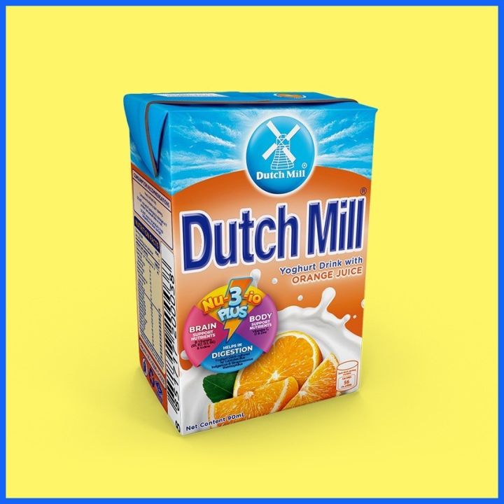Dutch Mill Yoghurt Drink Orange Juice 90ml x 12 | Lazada PH