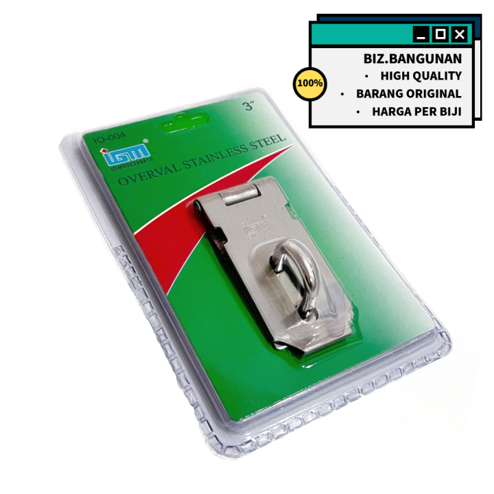 OVERVAL STAINLESS IGM 3" INCH TEBAL - OVERPAL GRENDEL CANTOLAN GEMBOK ...