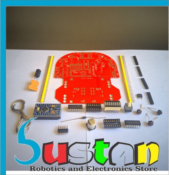 Kit Robot Microcontroller Starter Arduino 8 Sensor With Downloader Usb 5785