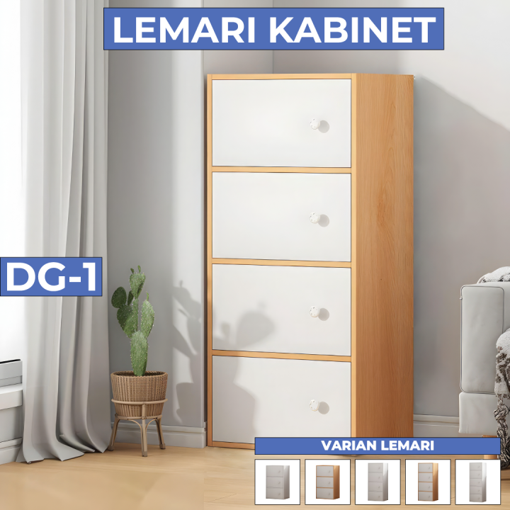Lemari Kabinet Kayu Rak Penyimpanan Serbaguna Kayu Lemari Minimalis ...