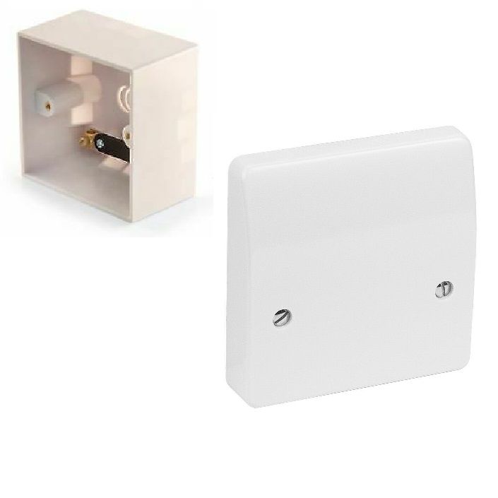 Electrical MK Cooker Outlet 45A with 45mm surface mounted pattress box ...