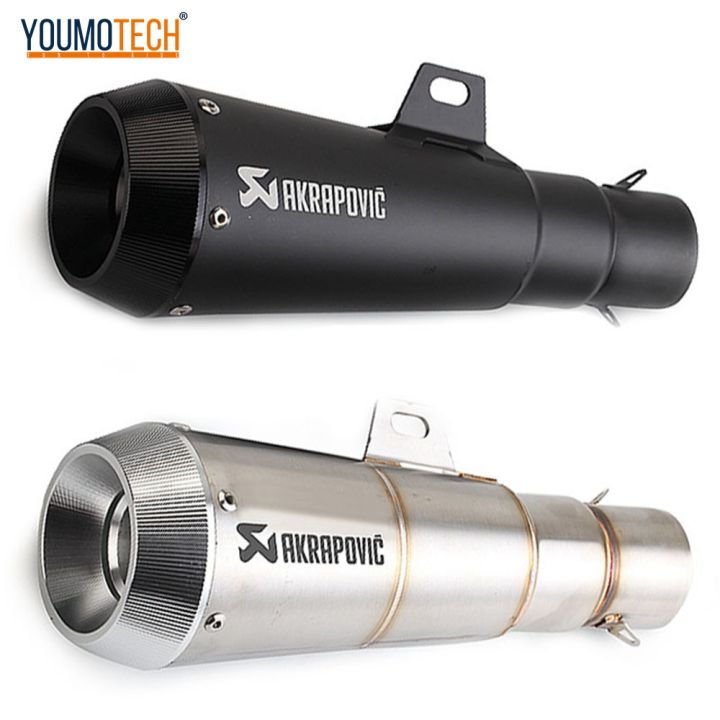 51mm Inlet Universal Exhaust Muffler Pipe Motor Stainless Steel ...