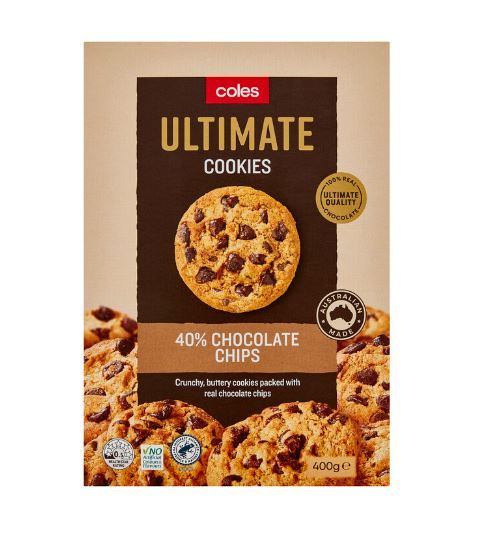 Coles Ultimate Cookies 40% Chocolate Chip | 400g | Lazada PH