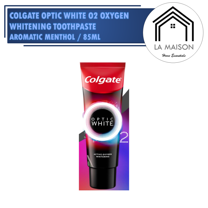 Colgate Optic White O2 Oxygen Whitening 85g Aromatic Menthol Toothpaste ...