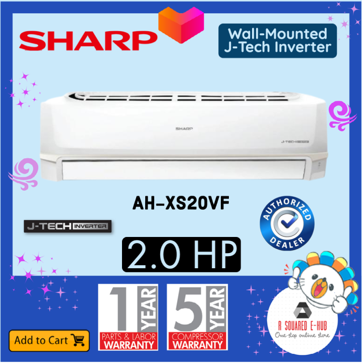 Sharp Split Type Wall Mounted J-Tech Inverter Air Conditioner Coanda ...
