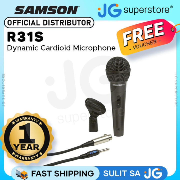 Samson R31S Dynamic Hypercardioid Handheld Microphone with On / Off ...