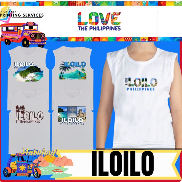 Iloilo Philippines Design Trendy Graphic Muscle Tees for Kids to Adult ...