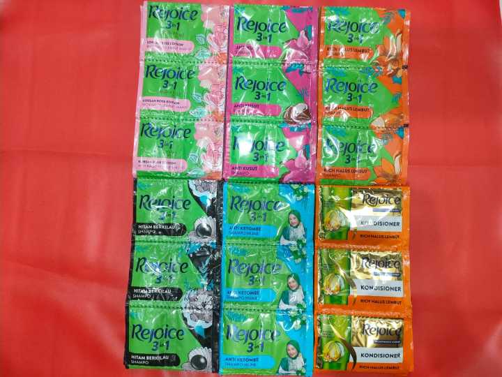 SHAMPOO REJOICE SACHET 1 RENCENG=12 PCS | Lazada Indonesia