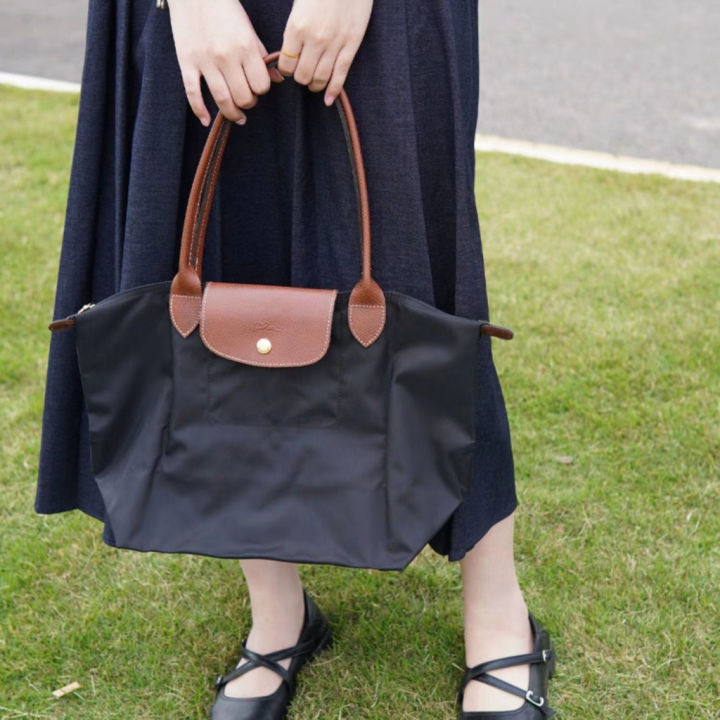 longchamp bag original Le Pliage【long handle M*L】Tote bag Shopping Bag ...