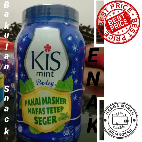PERMEN KIS MINT BARLEY TOPLES ISI 200PCS / PERMEN MANIS / PERMEN MURAH ...