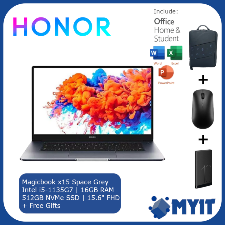 Honor Magicbook X15 53011VRE 15.6 inch FHD 1080p Laptop 1Intel Core i5 ...