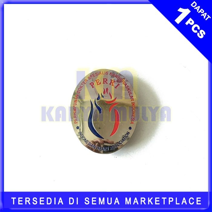 Pin PERKI Model Oval Lencana Pin Logo PERKI Oval - Karya Mulya / 1pcs ...
