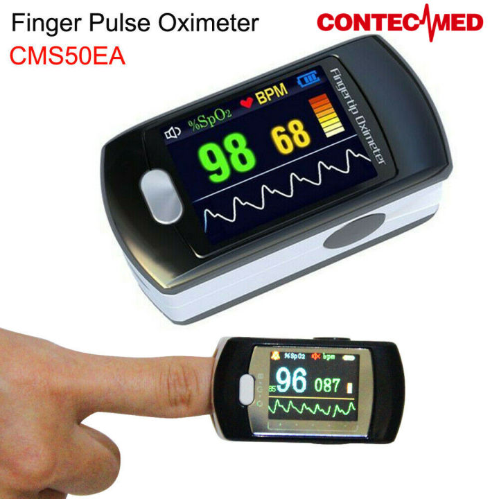 CONTECMED CMS50E OLED Fingertip Pulse Oximeter 24 Hours Record SPO2 ...