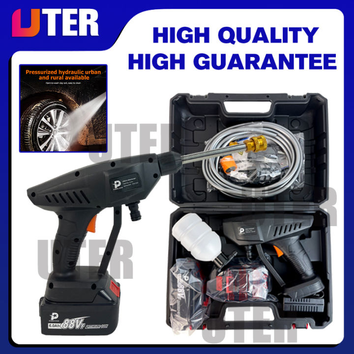 Uter Cordless car wash spray gun pressure washer portable car machine ...