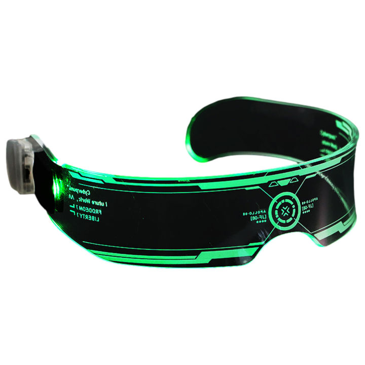 LED Glasses | Cyberpunk Glasses for Cosplay | Light Up Glasses for ...