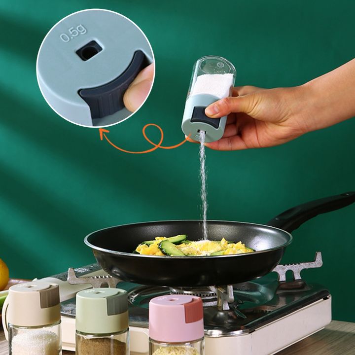Adjustable Salt Dispenser Condiments Container Sugar Bottle Spice ...