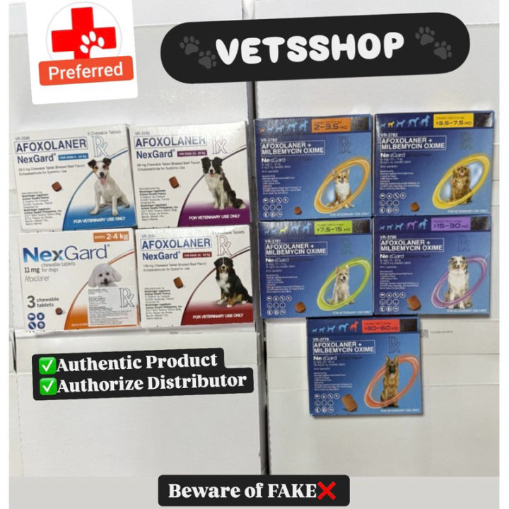 Nexgard plain Nexgard Spectra per tab Anti Tick Flea w Sticker by BI ...