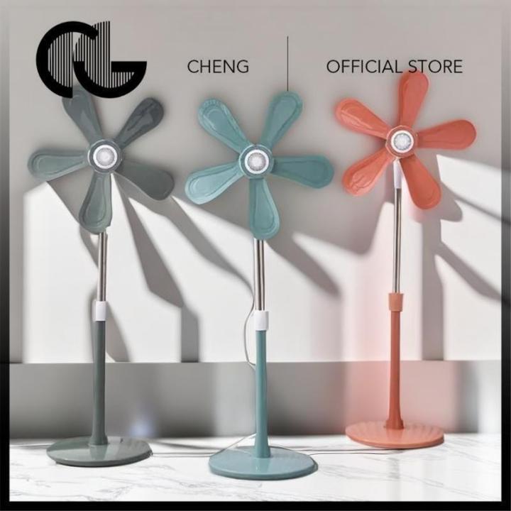 CG CHENG Stand Fan electric fan portable fan standfan 5 Blades plastic ...