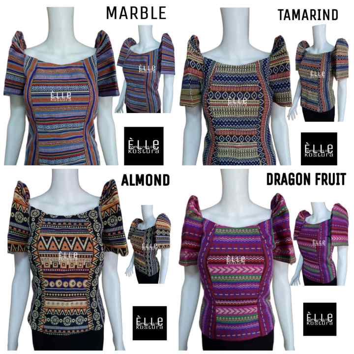 Ethnic Igorot Inabel Hand woven / Baguio Weaved Fabric Imelda Blouse ...