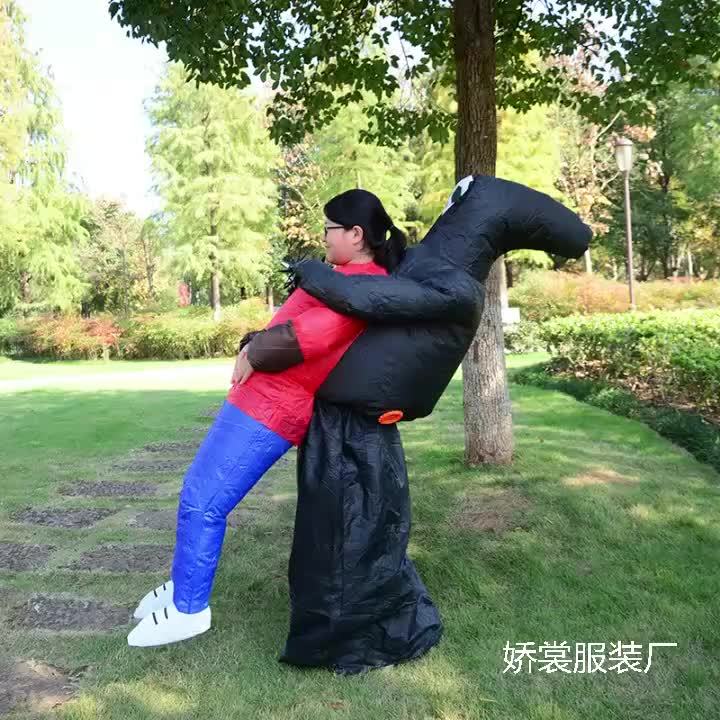 Halloween Spoof Dress up Props Ghost Hug People Green Ghost Costume ...