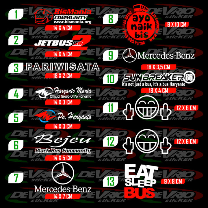 Stiker Bismania (Cutting Sticker) Murah, Banyak Pilihan, Custom Variasi ...